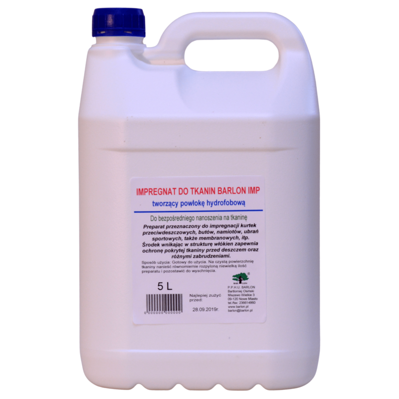 Barlon IMP Plus impregnat do tkanin (koncentrat) 5 l - MamyChemie.pl Barlon IMP Plus impregnat do tkanin (koncentrat) 5 l - MamyChemie.pl